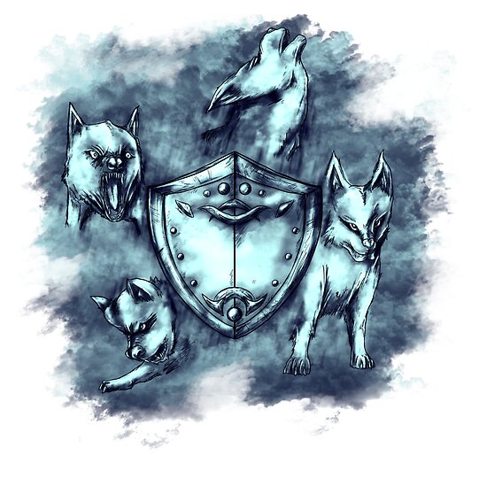"Wolf Shield 04" by OliverDemers | Redbubble