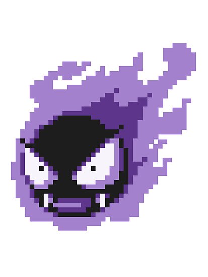 "Pokemon - Gastly Sprite" by ffiorentini | Redbubble