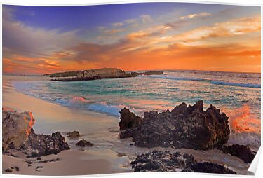 "Trigg Beach At Sunset " by EOS20 | Redbubble