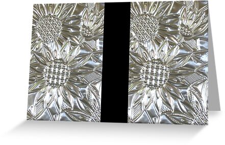 "Silver Sunflowers" by MelDavies | Redbubble