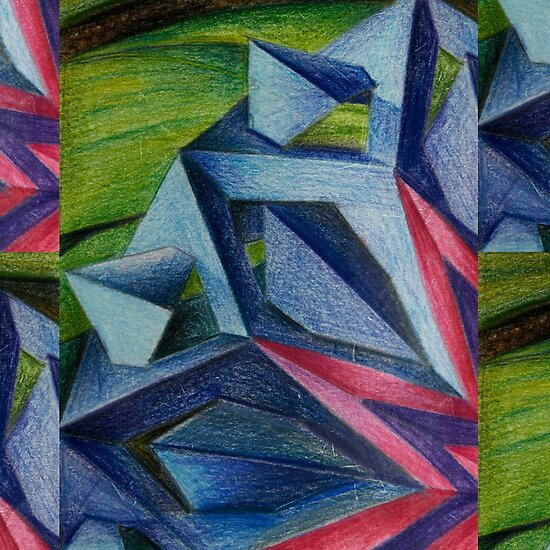 Definition of a geometric art shape - butterflies with geometric shapes